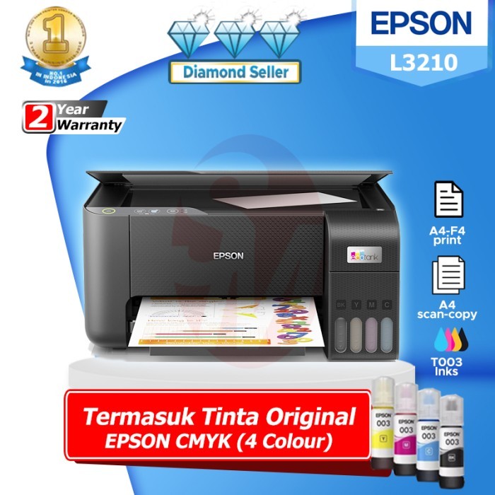 Jual Printer Epson L3210 Print Scan Copy Multifungsi | Shopee Indonesia