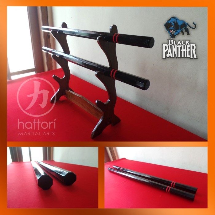 Jual Tanbo Octagon Black Panther - Escrima Kali Arnis Stick | Shopee ...