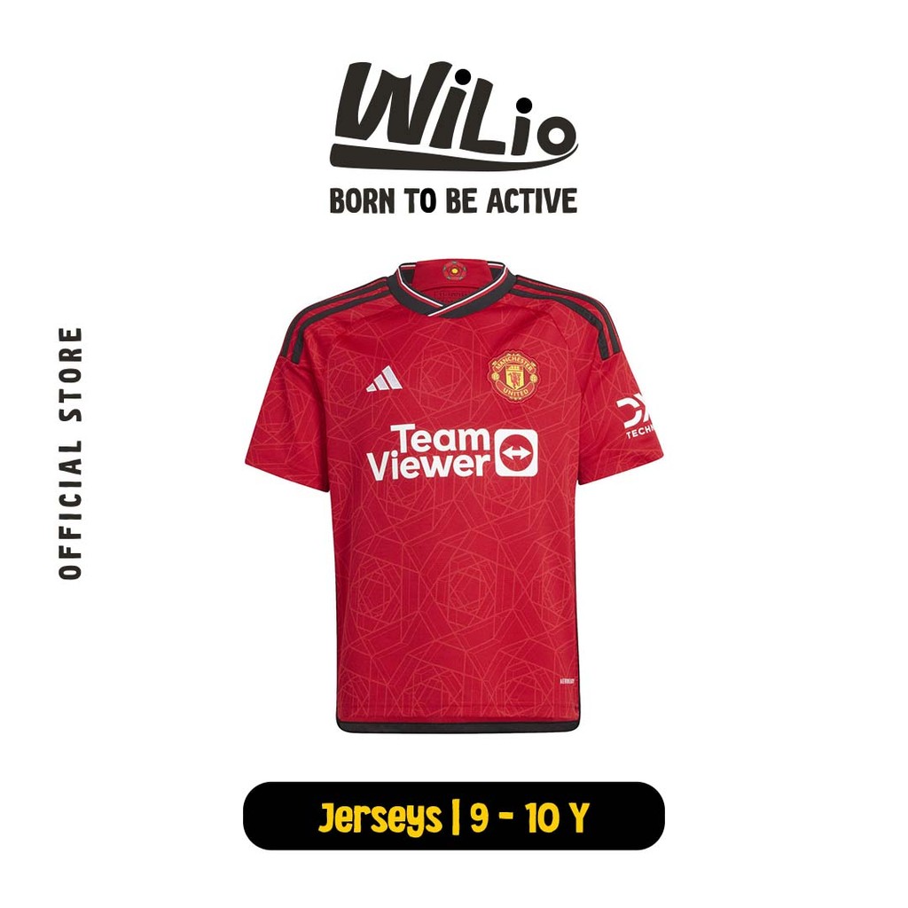 Jual ADIDAS Mufc H Jsy Y IP1736 - Jersey Anak (Merah) | Shopee Indonesia