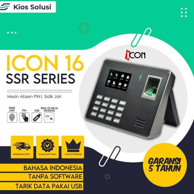 Jual Mesin Absensi | Fingerprint | Icon 16 | Absen Terlaris New ...