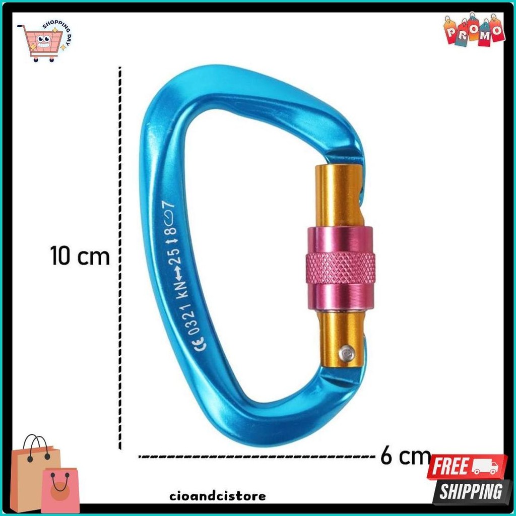 Jual Booms Karabiner Aluminium Professional Heavy Duty Locking ...
