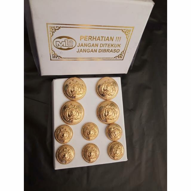 Jual Kancing Pdu Polri Kancing Baju Seragam Pdu Polisi Baru!! | Shopee ...