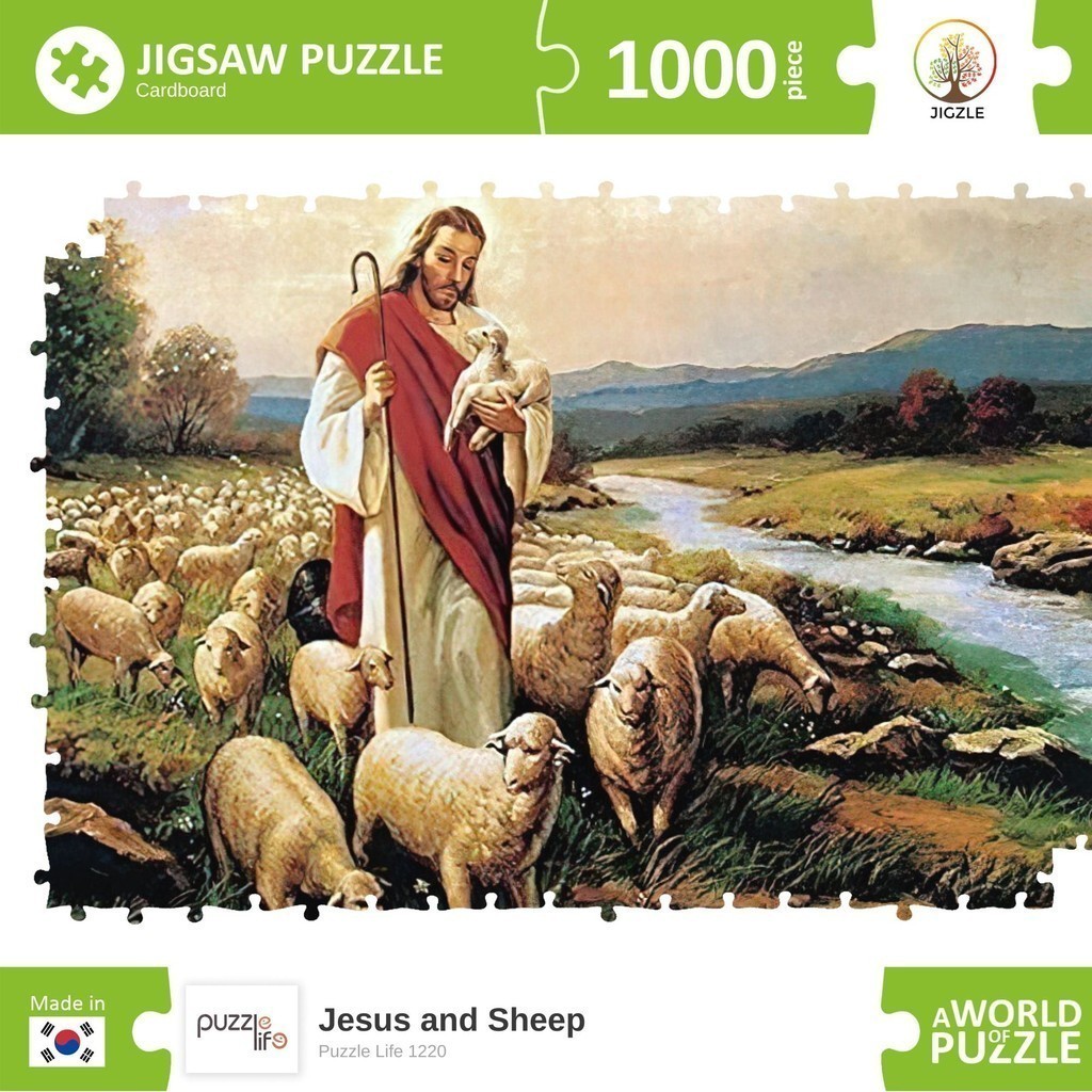 Jual Puzzle Life 1220 Jesus and Sheep 1000 PCS Jigsaw Puzzle | Shopee ...