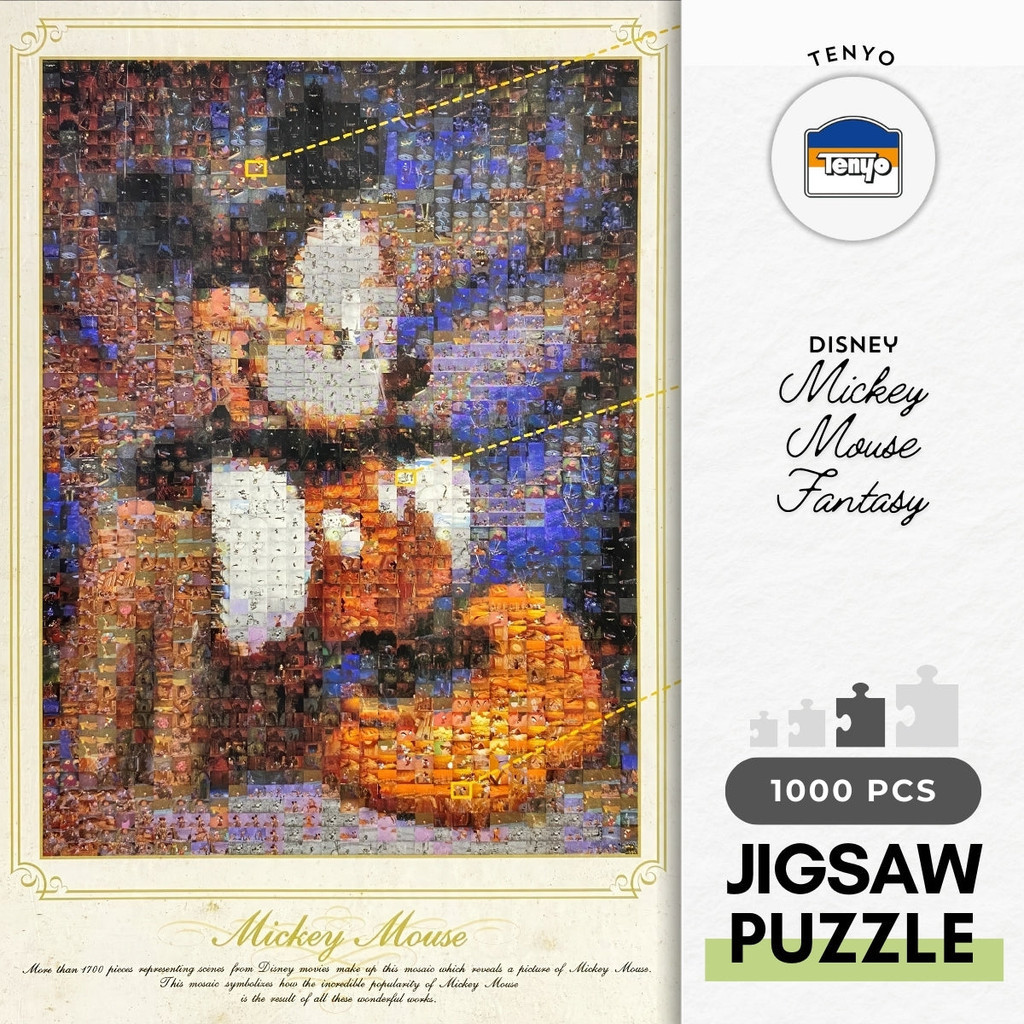 Jual Tenyo D-1000-176 Disney - Mickey Mouse Fantasy Jigsaw Puzzle ...