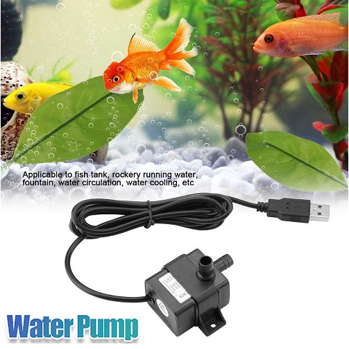 Jual Pompa Celup Mini Brushless USB 5V aquarium Submersible Water Pump ...