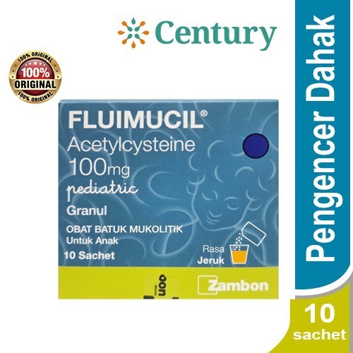 Jual FLUIMUCIL PEDIATRIC GRANUL 1 BOX @10`SASHEET / BATUK BERDAHAK ANAK ...