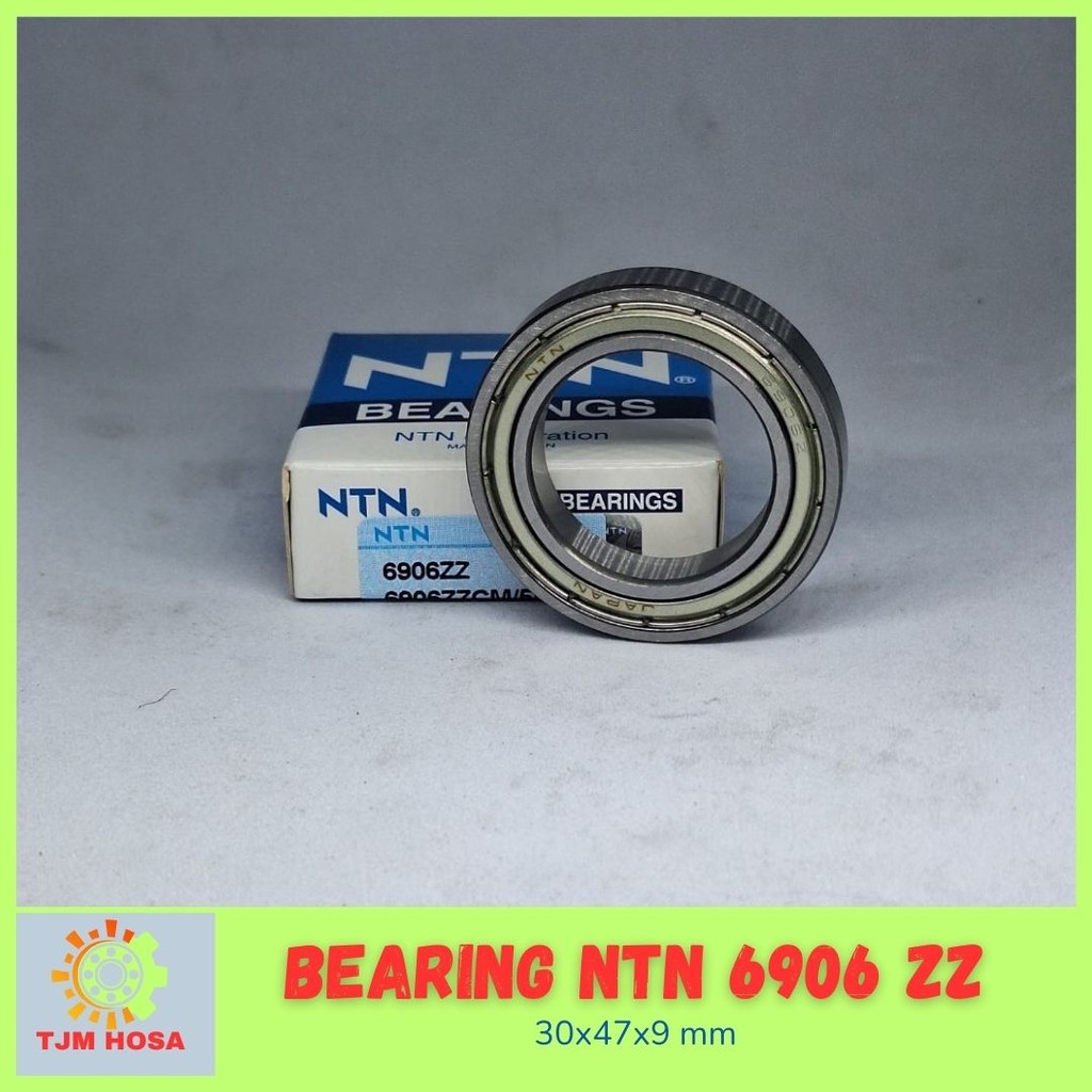 Jual Ball Bearing NTN 6906 ZZ Japan Laher Klaher Tutup Besi Dua Sisi Diameter 30x47x9 mm ...