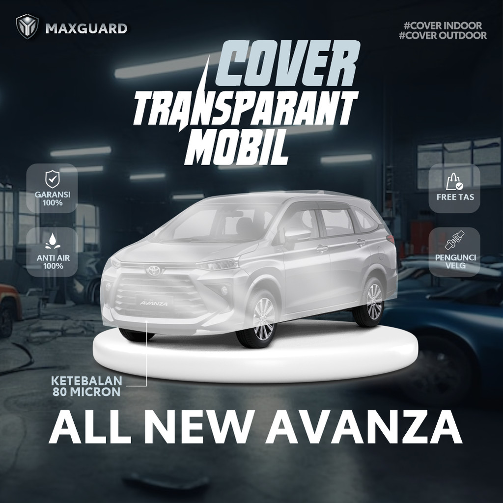 Jual Cover Mobil Transparan All New Avanza / Sarung Mobil Plastik Avanza / Selimut Plastik ...