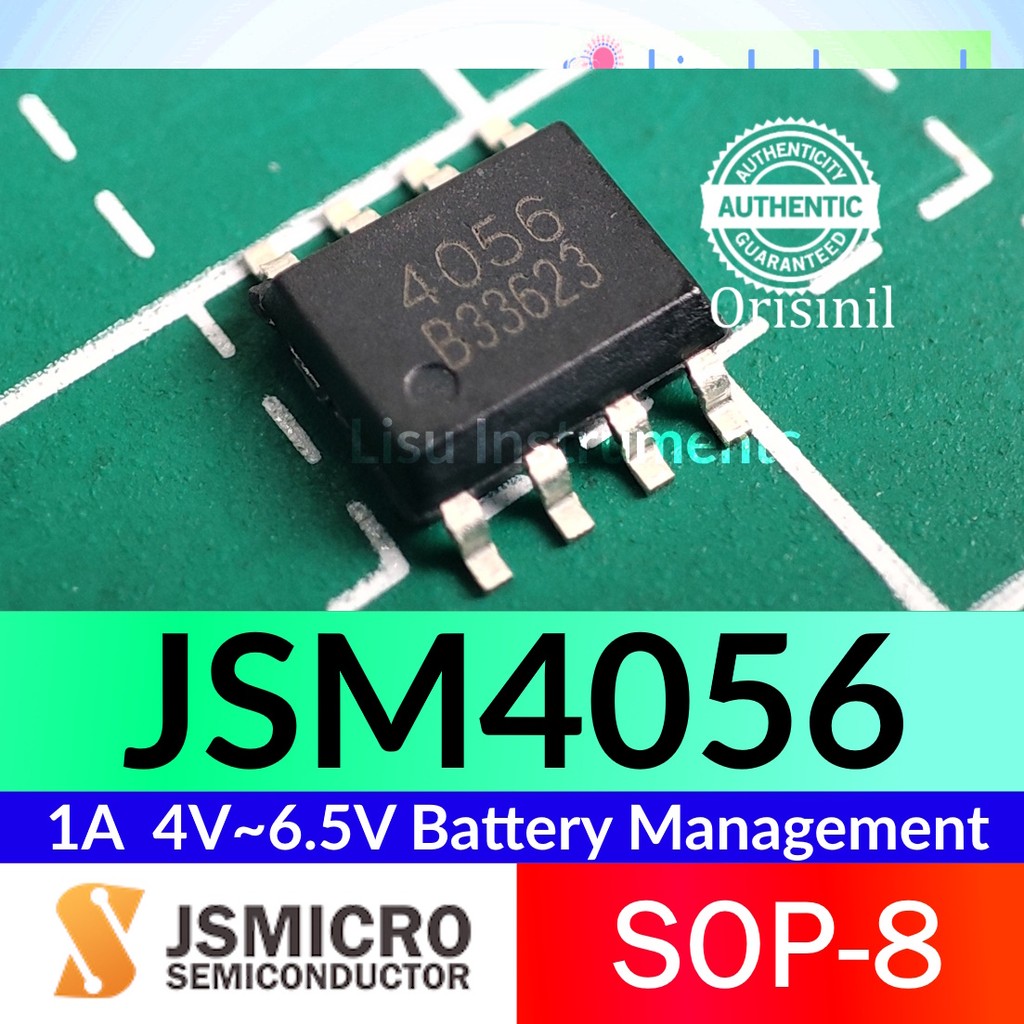 Jual JSM4056 1A 4V~6.5V Battery Management 4056 TP4056 ESOP-8 JSMSEMI ORIGINAL | Shopee Indonesia