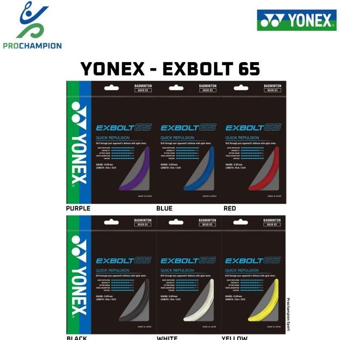 Jual YONEX BG Exbolt 65 Sp String / Senar Badminton Original | Shopee ...