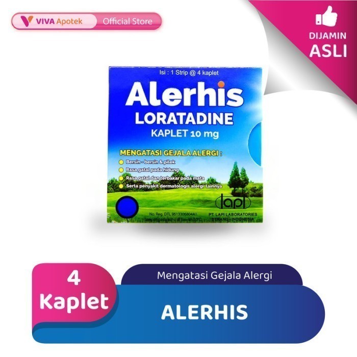 Jual Alerhis untuk Mengatasi Gejala Alergi (4 Kaplet) | Shopee Indonesia