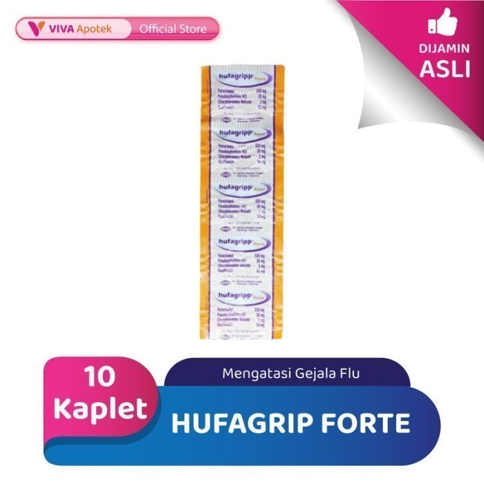 Jual Hufagrip Forte untuk Mengatasi Gejala Flu (10 Kaplet) | Shopee ...