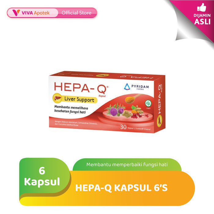 Jual Hepa-Q Suplemen untuk Memelihara Kesehatan Hati (6 Kapsul ...