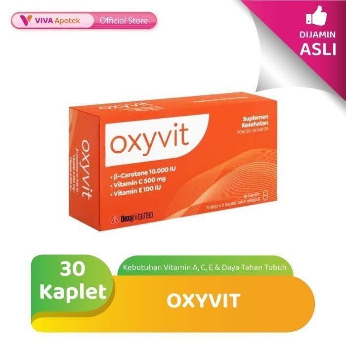 Jual Oxyvit untuk Kebutuhan Vitamin A, C, E & Daya Tahan Tubuh (30 ...