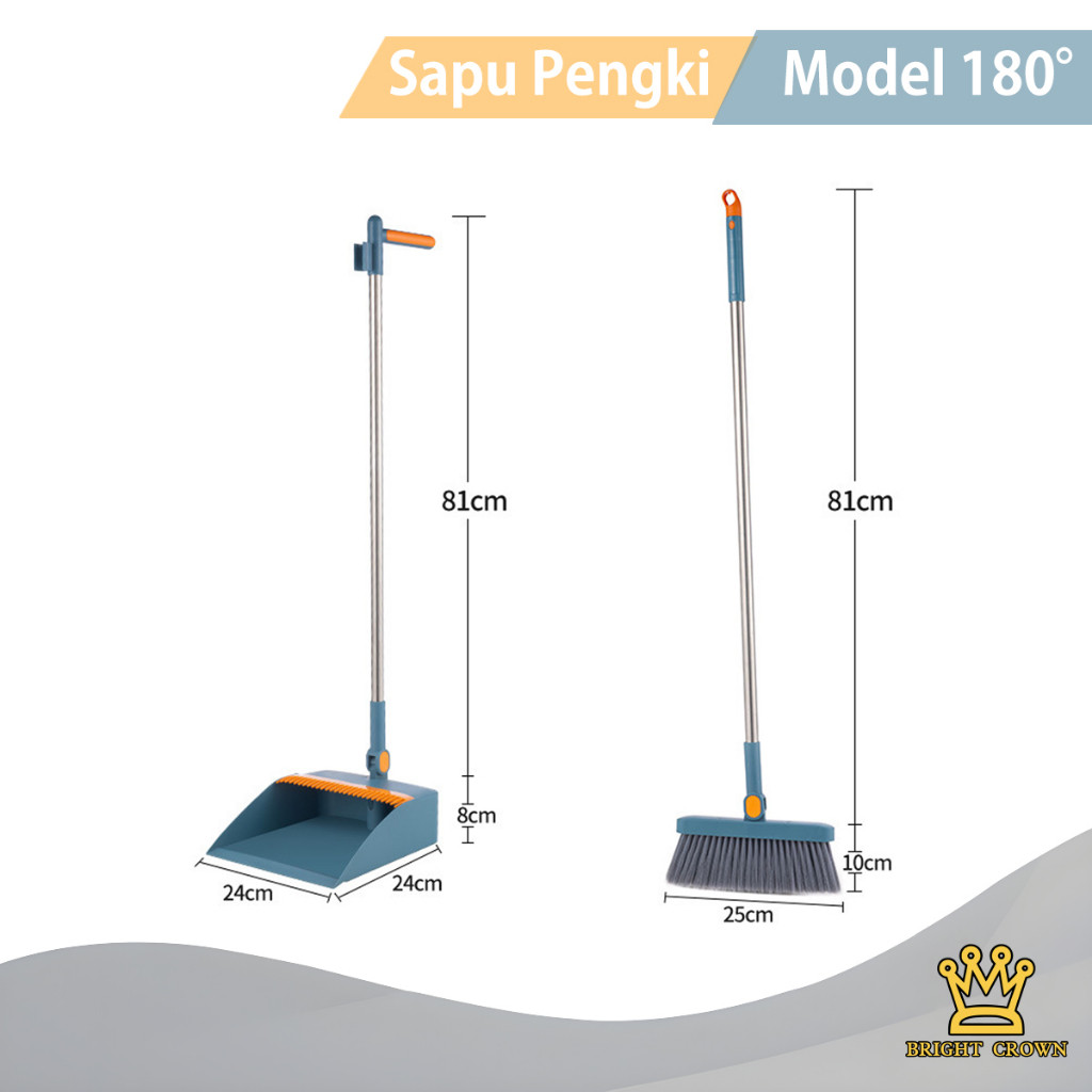 Jual POTONGAN HARGA BRIGHTCROWN SAPU SET PENGKI LIPAT SAPU & SEKOP ...