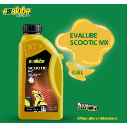 Jual OLI MOTOR MATIC EVALUBE SCOOTIC MX 20W-40 (0,8L) | Shopee Indonesia