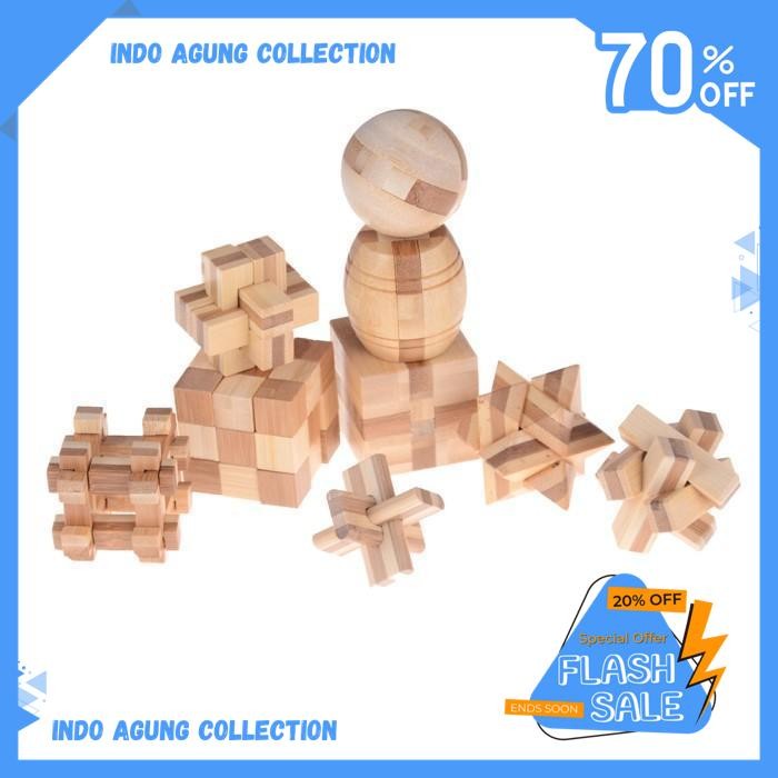 Jual KONG MING LUBAN LOCK UNLOCK PUZZLE 3D KAYU MISTERI ASAH OTAK ISI ...