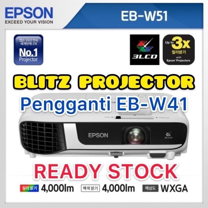 Jual Tersedia Projektor Epson Eb - W51 ( Penganti Eb - W41 ) | Shopee ...