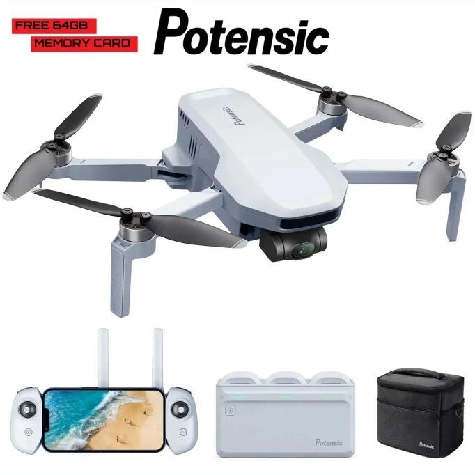 Jual Jual Potensic Atom Drone 3 Axis Gimbal 6Km Gps 4K Drone Quadcopter ...