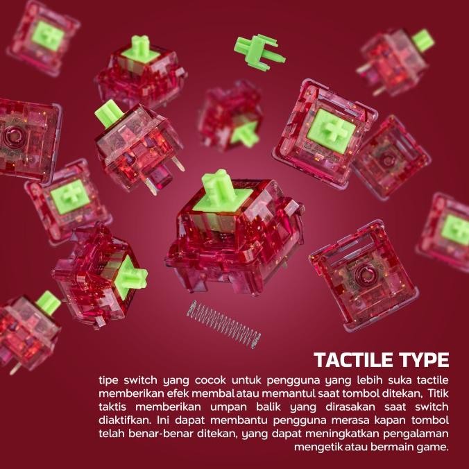 Jual Sale Switch Da X Ajazz Watermelon 3 Pin Plate Mount 60G Tactile ...