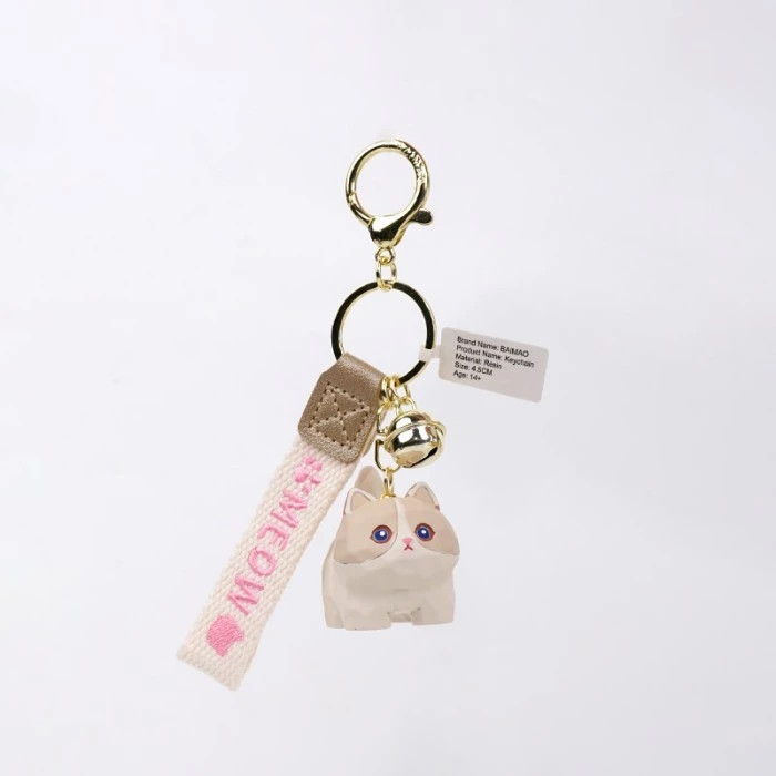 Jual OHSOME - Baimao Ganci Gantungan Kunci Kucing Cat Keychain ...