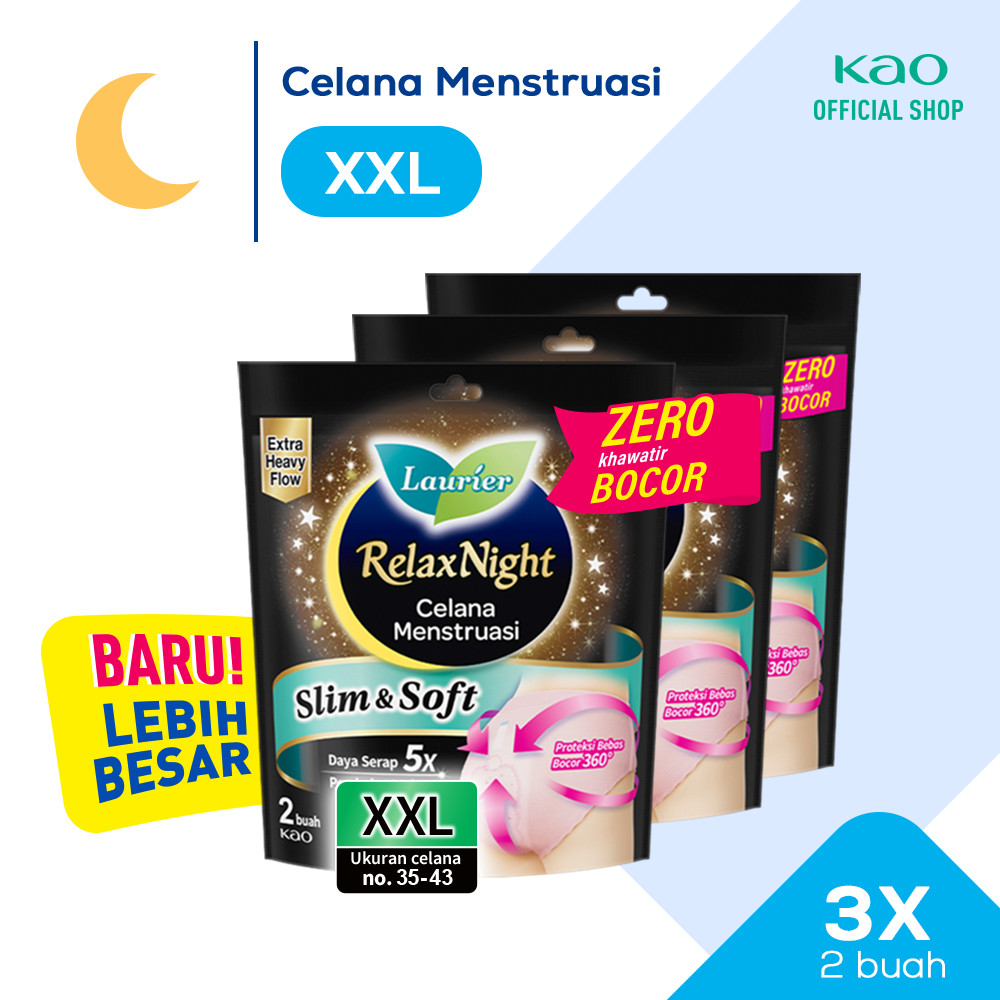 Jual Laurier Relax Night Pants Celana Menstruasi Slim & Soft Bebas ...