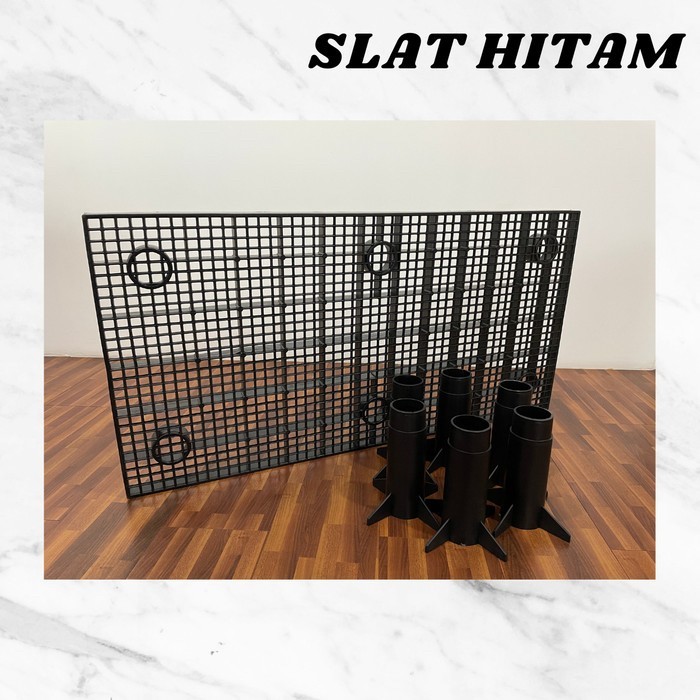 Jual QF311 SLAT PLASTIK + STAND KAKI ALAS KANDANG AYAM 1 SET (HITAM) BERKUALITAS | Shopee Indonesia
