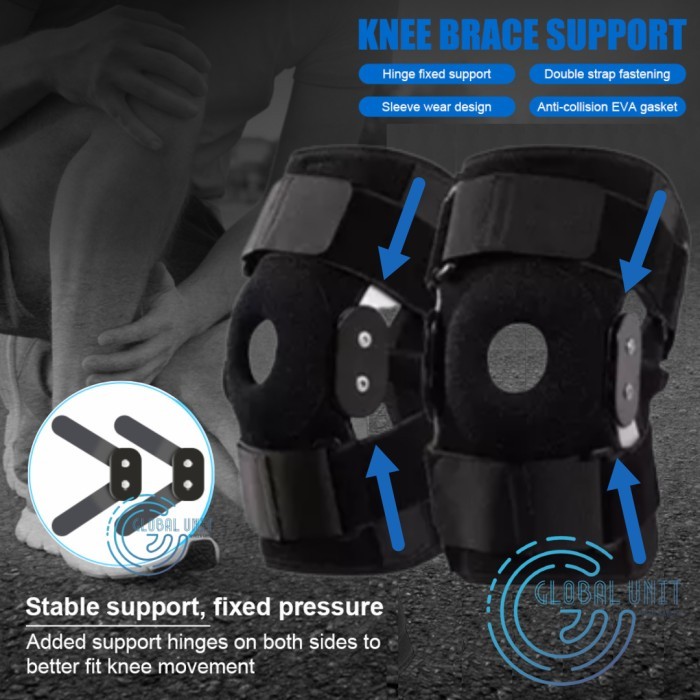 Jual Knee Brace Decker Pad Support Open Patella - Deker Pelindung Lutut | Shopee Indonesia