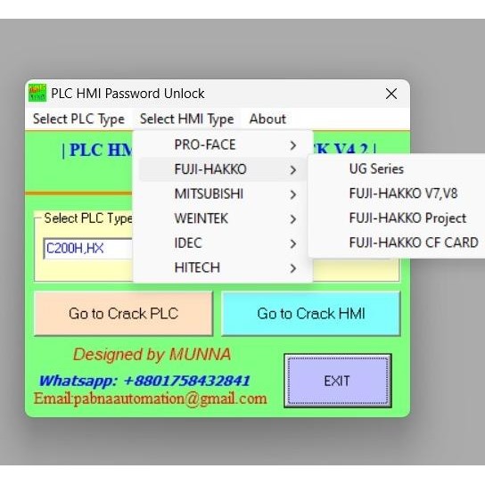 Jual NEW SALE!! UNLOCK ALL PLC HMI V4.2 - SOFTWARE UNLOCK PASSWORD ALL ...
