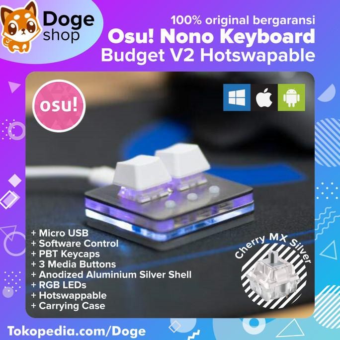 Jual Osu! Nono Keyboard Budget Edition V2 Mechanical Cherry Hot ...
