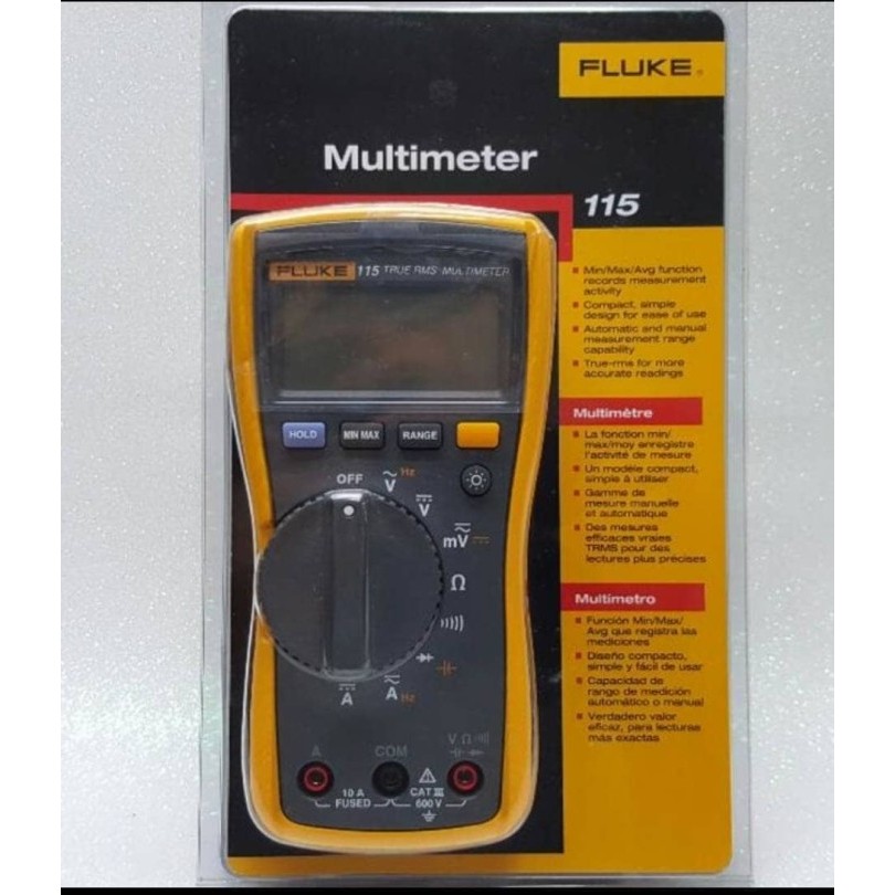 Jual FLUKE 115 AVOMETER DIGITAL MULTIMETER TESTER ORIGINAL USA | Shopee ...