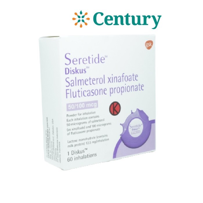 Jual SERETIDE DISCUSS 50/100 MCG 60 DOSIS / INHALER DISCUSS / OBAT ASMA ...