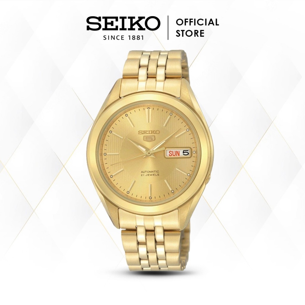 Jual Jam Tangan Pria Seiko 5 SNKL28K1 SNKL28 Automatic Stainless Gold ...