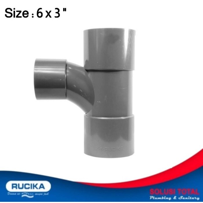 Jual TY 90 Derajat AW 6 x 3 Inch Tee Y 90 AW 6 x 3" PVC Rucika | Shopee Indonesia