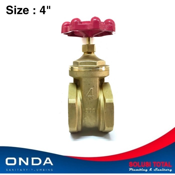 Jual Gate Valve 4 Inch Stop Kran Putar 4" ONDA | Shopee Indonesia