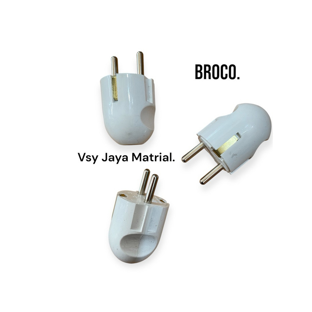 Jual Kepala Colokan Bulat Broco / Steker Arde Broco | Shopee Indonesia