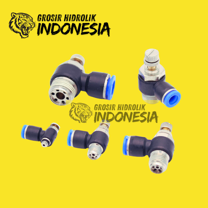 Jual MSL 04 - 01 FITTING SPEED CONTROL / FLOW CONTROL ELBOW PNEUMATIC ...