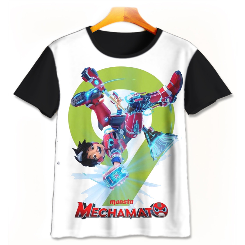Jual Baju Kaos Anak Kartun 3D Lucu - Kaos Printing Kartun Mechamato ...
