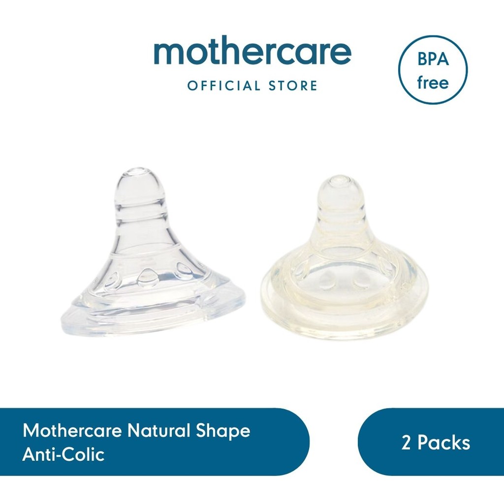 Jual Mothercare Natural Shape Anti-Colic Teats 2 Packs - Dot Botol Susu ...