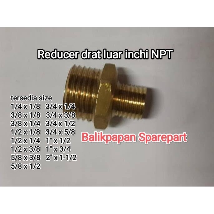 Jual ;&&&&] Double dobel nepel neppel nipple drat NPT lurus dan reducer ...