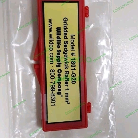 Jual newgan!! Sedgewick Rafter Gridded Counting Cell WildCo 1801 G20 ...