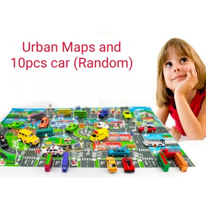 Jual Mainan Anak Peta Perkotaan ~ URBAN MAPS include 10pcs CAR mobil ...