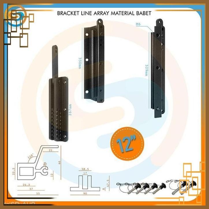 Jual [ATS] BRACKET SPEAKER 12 INCH BRACKET LINE ARRAY MATERIAL BABET ...