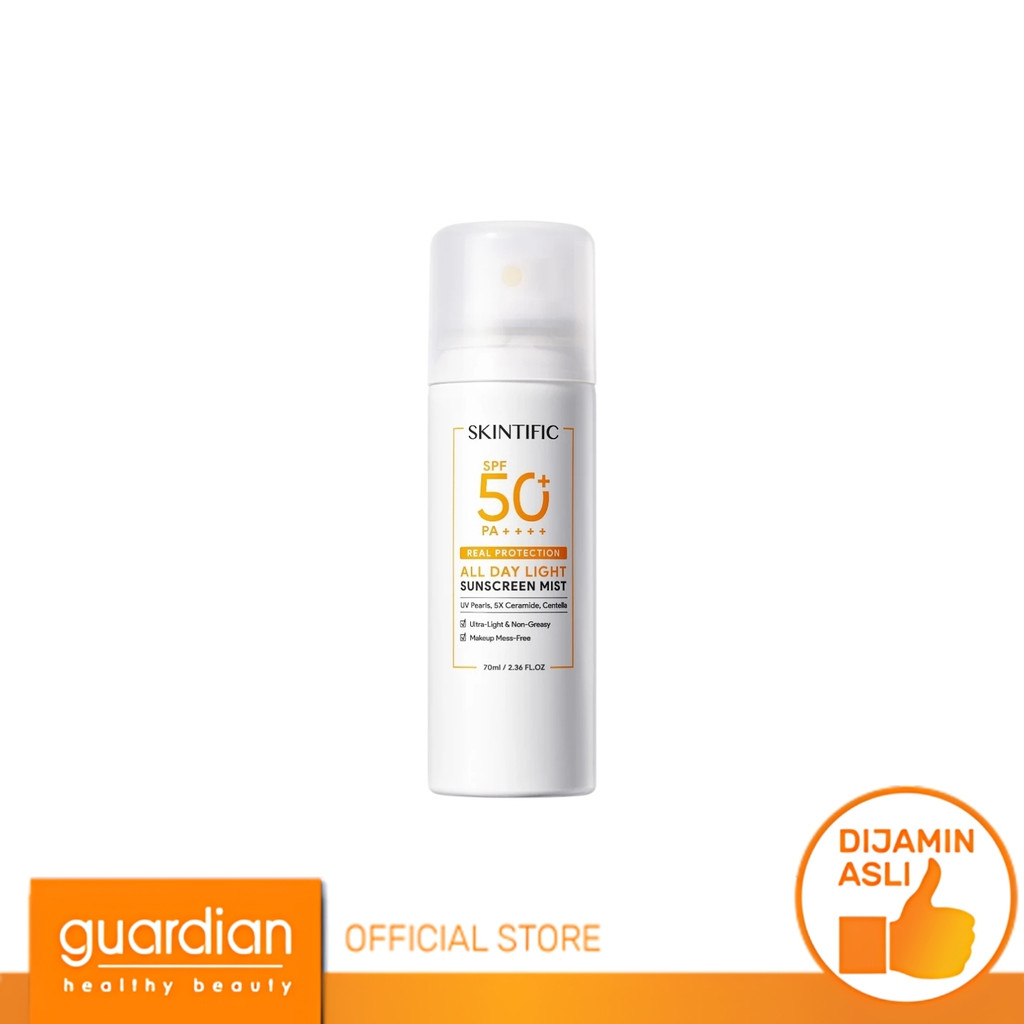 Jual Skintific All Day Light Sunscreen Mist SPF 50 PA++++ 70Ml - Travel Size | Shopee Indonesia