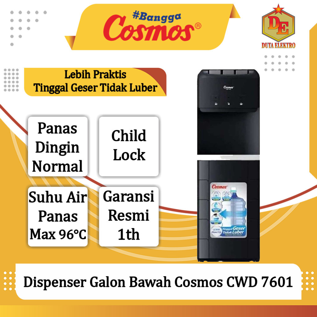 Jual Dispenser Galon Bawah Cosmos CWD 7601 | Shopee Indonesia