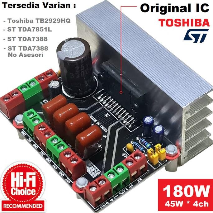 Jual New HIFI SQ Car Amplifier 180W Original TDA7388 TDA7851 TB2929 ...