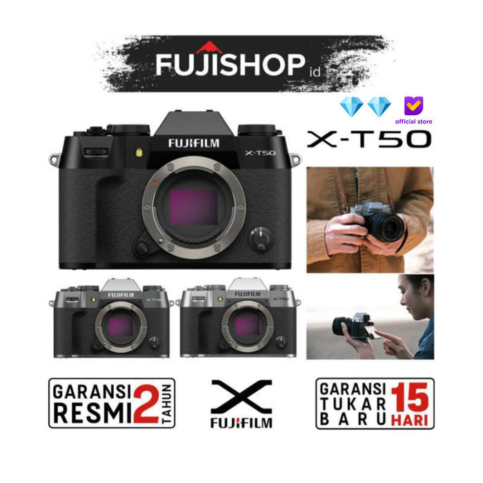 Jual Fujifilm XT50 Body / Fujifilm X-T50 Body Only Kamera Mirrorless Garansi Resmi | Shopee ...