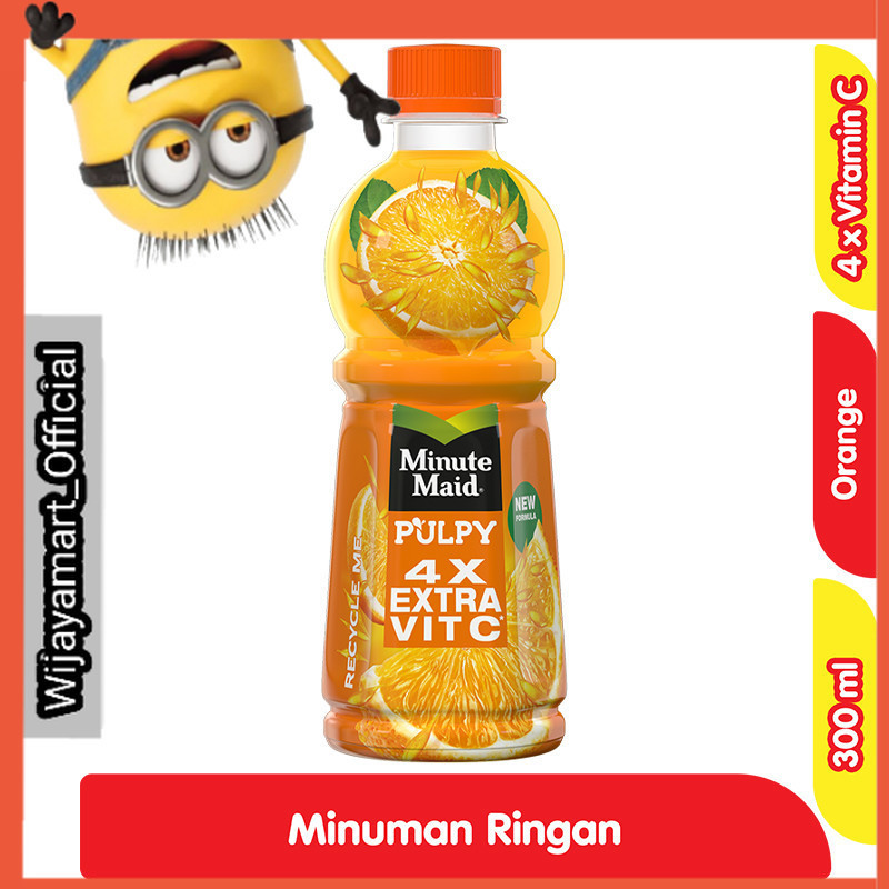Jual Minute Maid Pulpy Minuman Jus Buah Rasa Jeruk Botol 300 ml ...