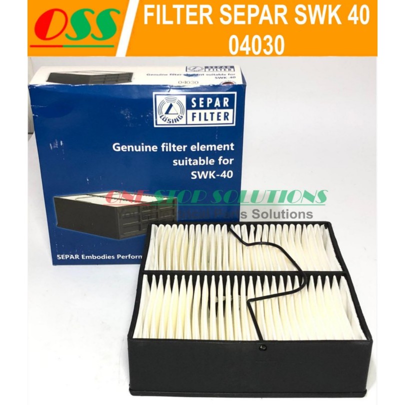 Jual FUEL FILTER ELEMENT 04030 SWK 40 FILTER SEPAR ORIGINAL | Shopee ...