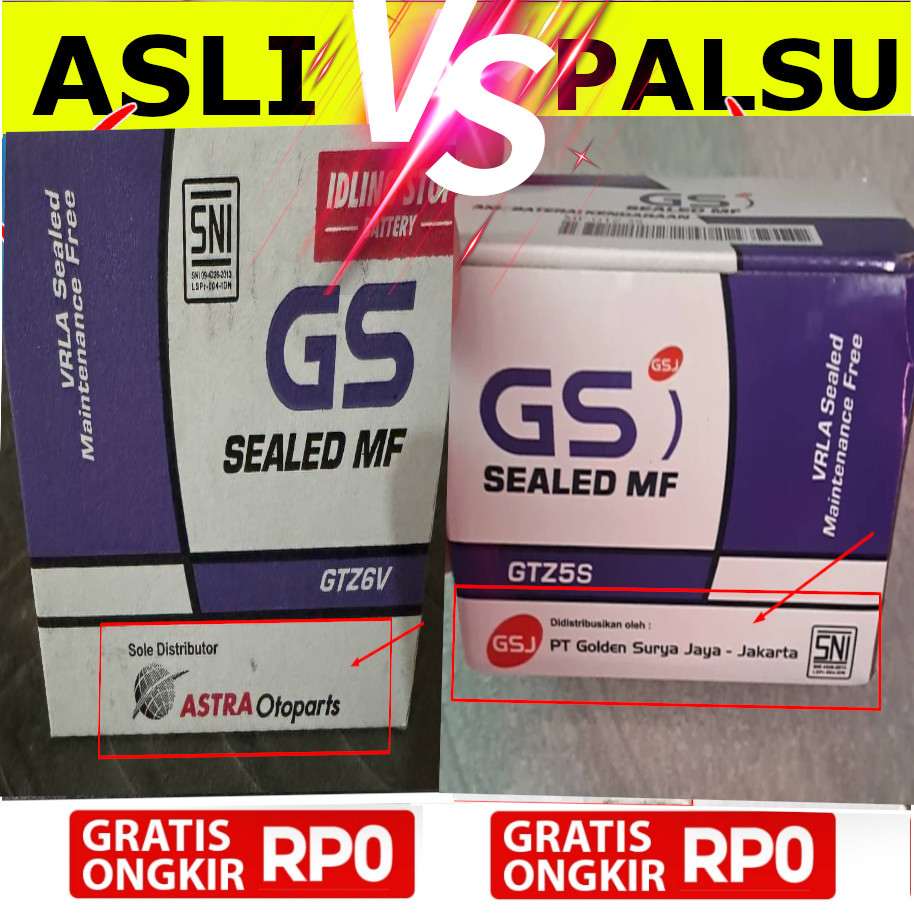 Jual Aki Yamaha YZF-R15 ORIGINAL GTZ6V / YTZ6V Original Asli 100% ...